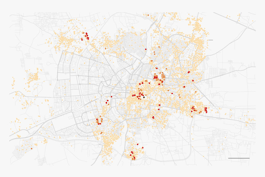 Doomsday Today In Aleppo - Aleppo Damage Map, HD Png Download ...