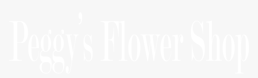 Peggy S Flower Shop - Calligraphy, HD Png Download , Transparent Png ...