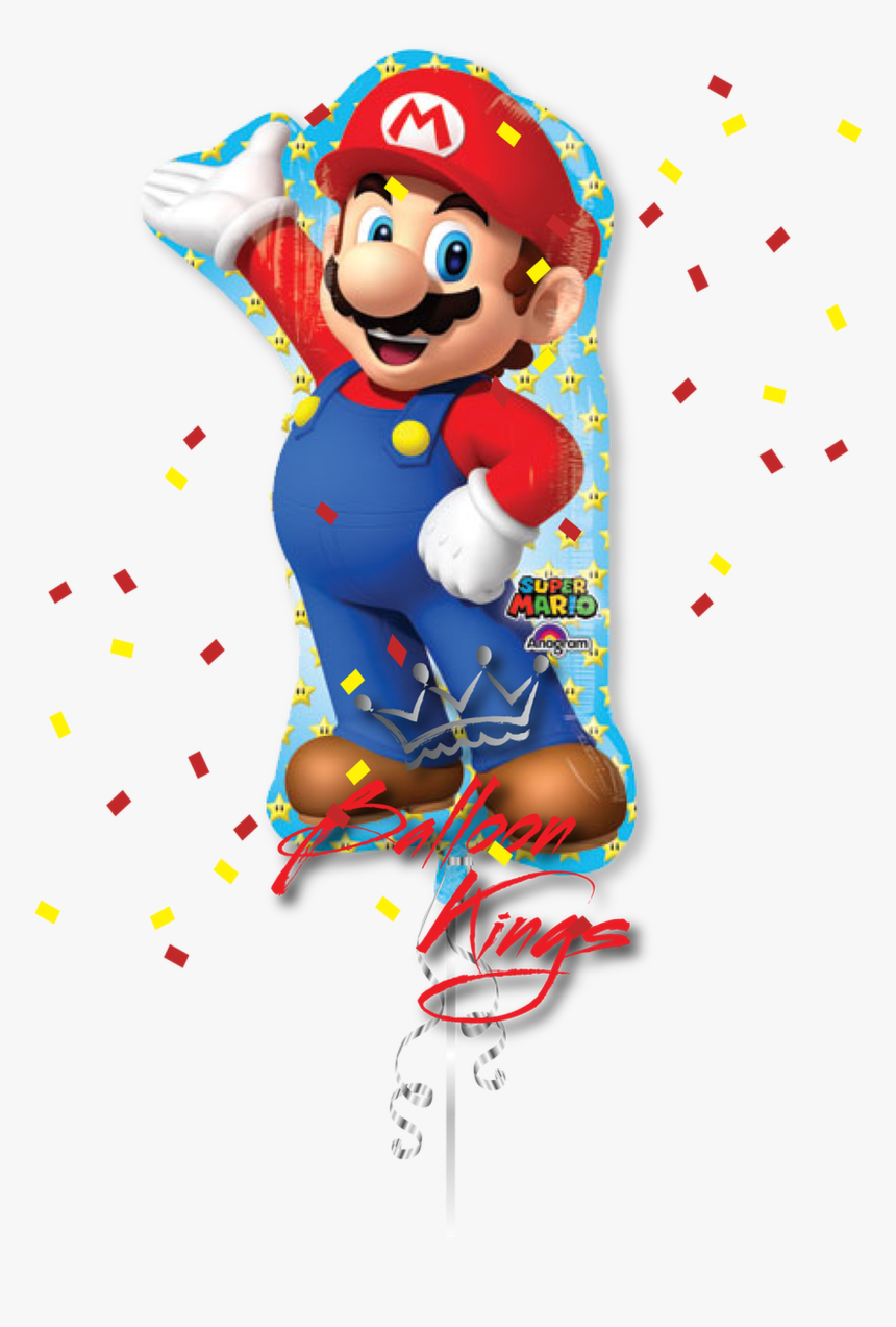 Super Mario Bros - Mario Brothers Balloons, HD Png Download ...