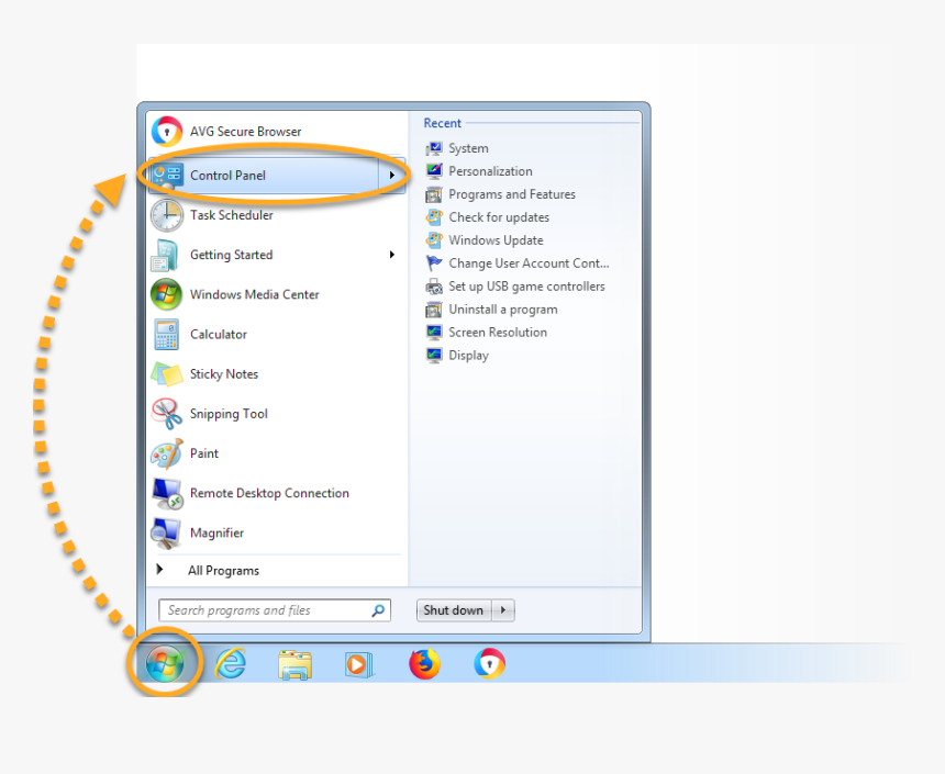 Windows 7 Start Menu, HD Png Download , Transparent Png Image - PNGitem