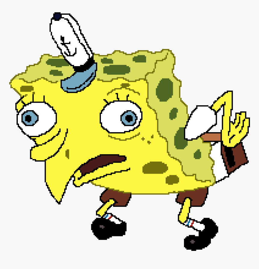 Mocking Spongebob Sticker, HD Png Download , Transparent Png Image ...