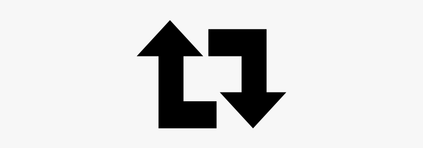 Retweet Icon Png Vector - Service Elevator Sign, Transparent Png ...