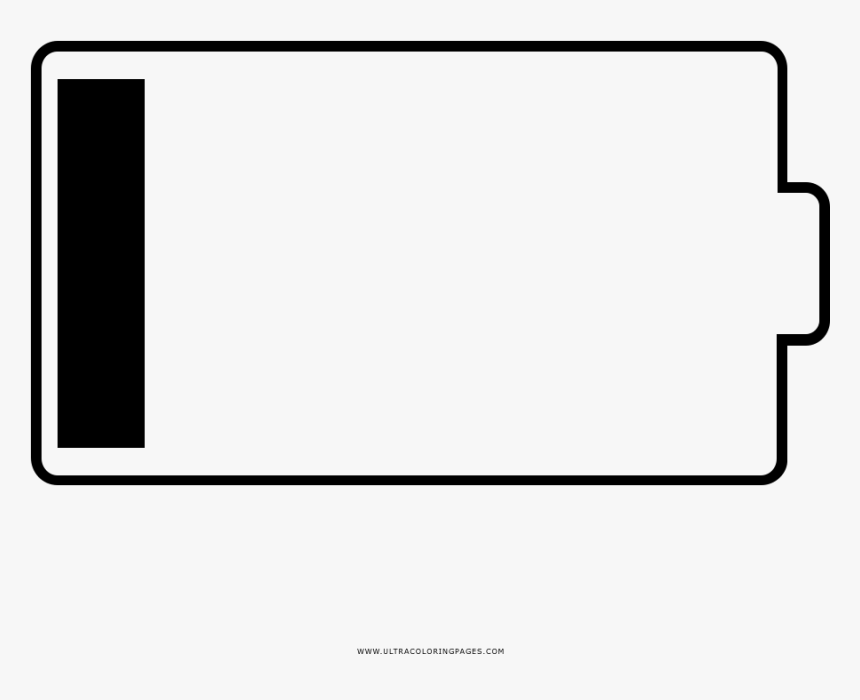 Low Battery Coloring Page, HD Png Download , Transparent Png Image ...