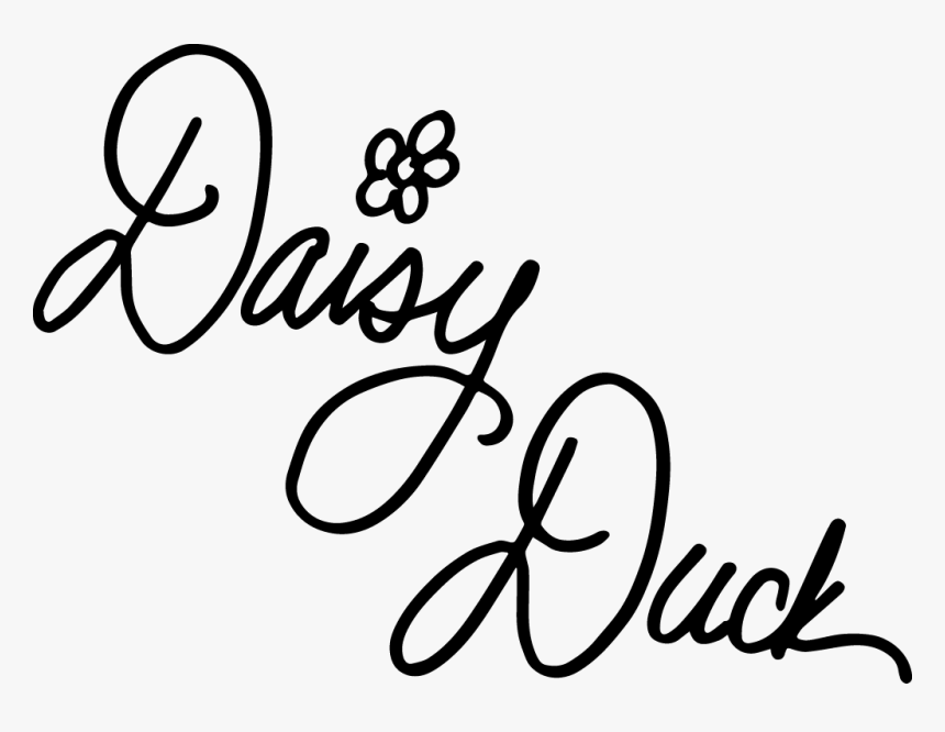 Disney Daisy Duck Signature, HD Png Download , Transparent Png Image ...