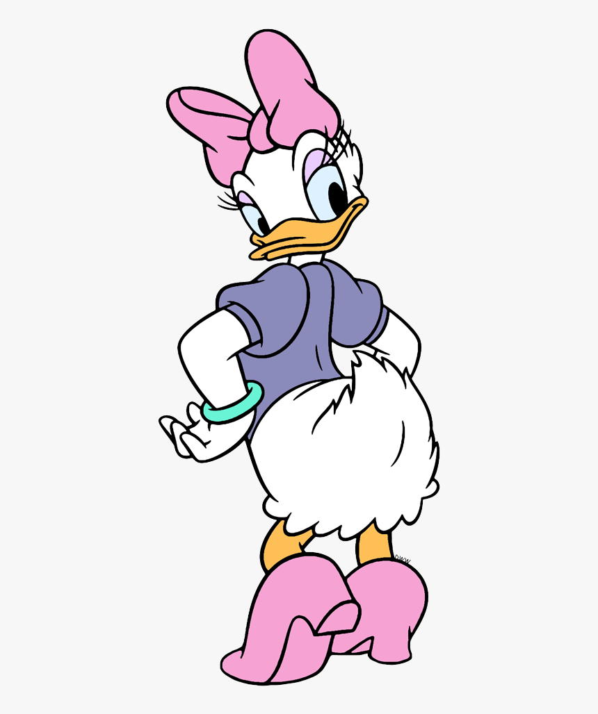 Daisy Duck Back View, HD Png Download , Transparent Png Image - PNGitem