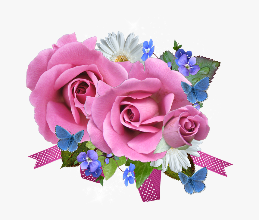 Pink And Blue Rose Png, Transparent Png , Transparent Png Image - PNGitem