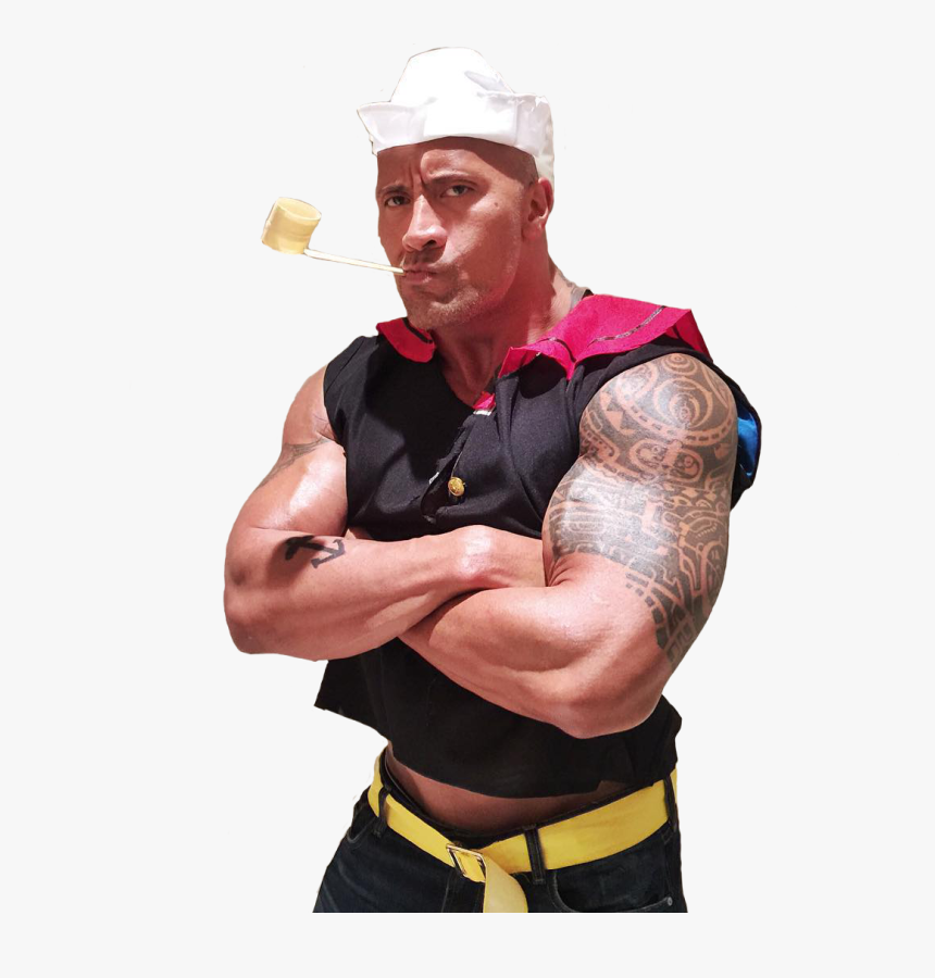 Dwayne Johnson Popeye, HD Png Download , Transparent Png Image - PNGitem