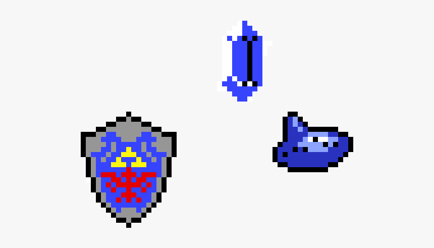 8 Bit Zelda Shield, HD Png Download , Transparent Png Image - PNGitem