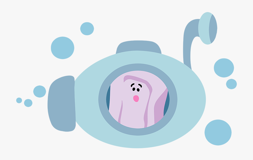 Blue S Clues Slippery In Submarine Blues Clues, Bubble - Cartoon, HD ...