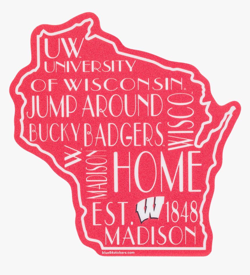 Cover Image For Blue 84 Wisconsin Outline Decal - Wisconsin Outline, HD ...