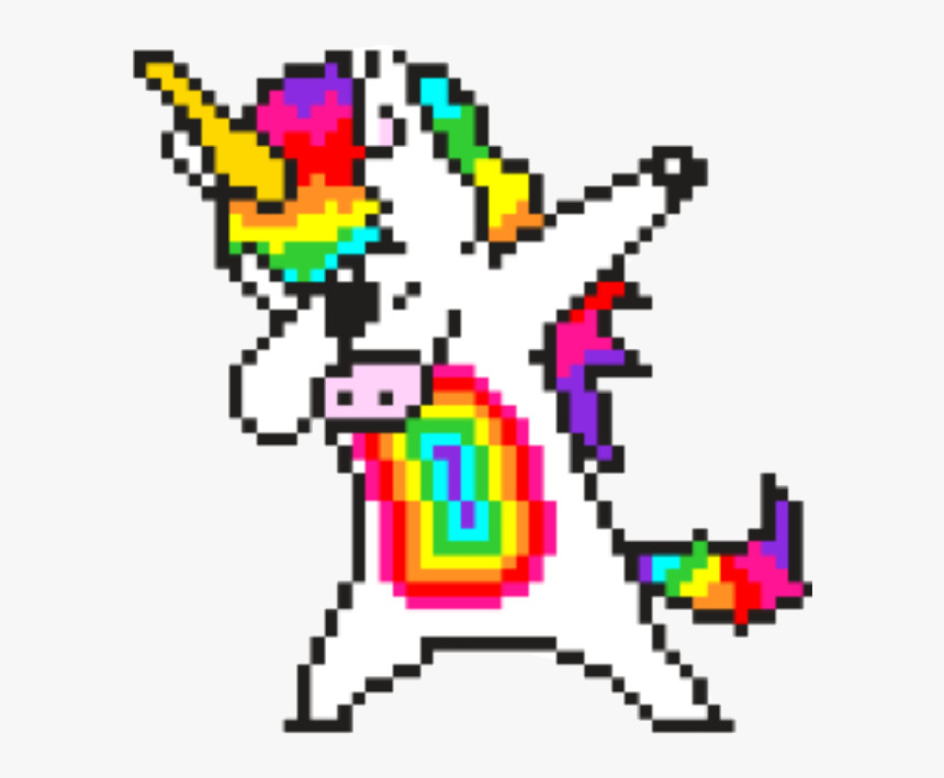 Confetti Drawing Pixel Art - Modele De Pixel Art De Licorne, HD Png ...
