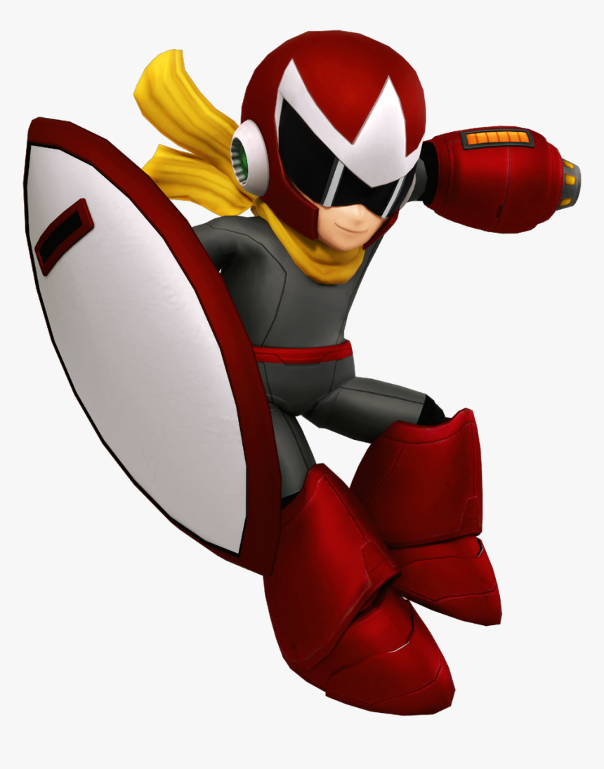 Starting The Year Off Right With A Proto Man Render - Cartoon, HD Png ...