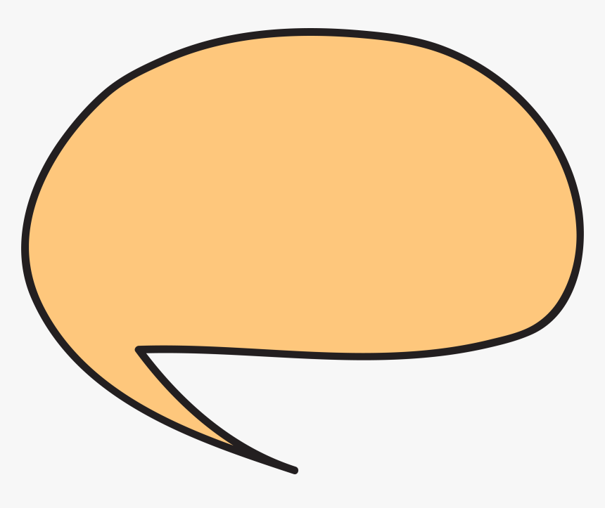 Orange Thought Bubble