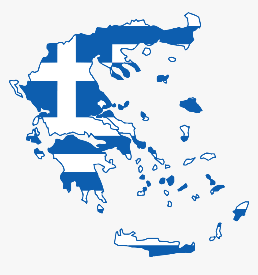 Greece Map And Flag, HD Png Download , Transparent Png Image - PNGitem