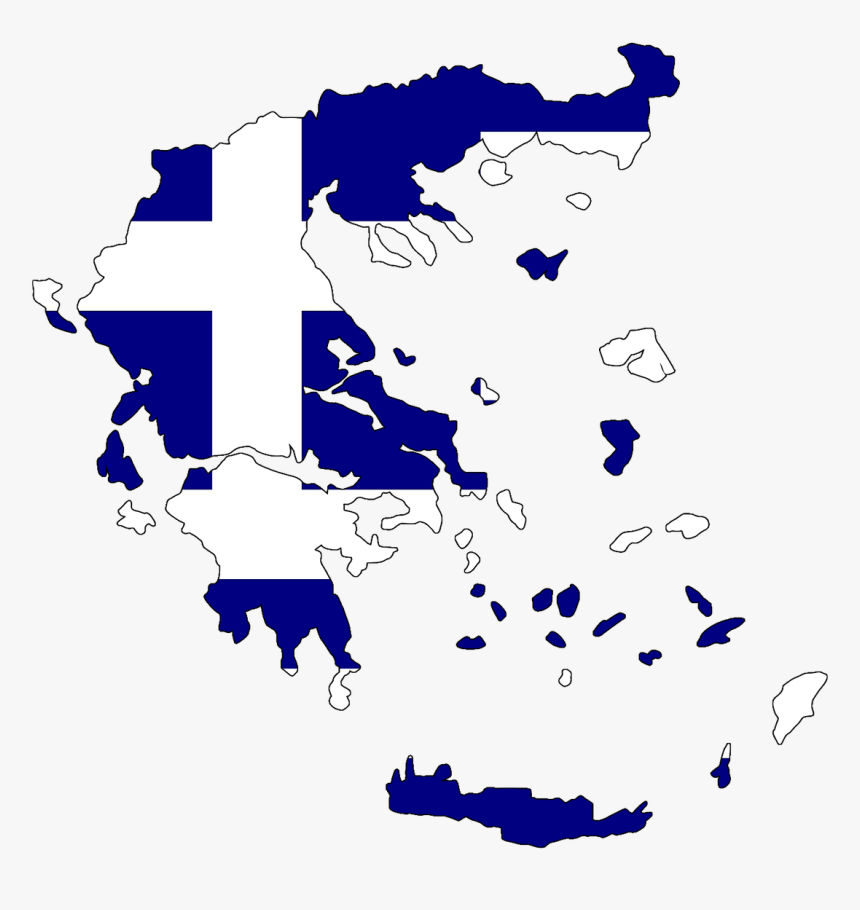 Greece, Coast, Crete, Islands, Map, Flag, Land, Country - Flag Map Of ...