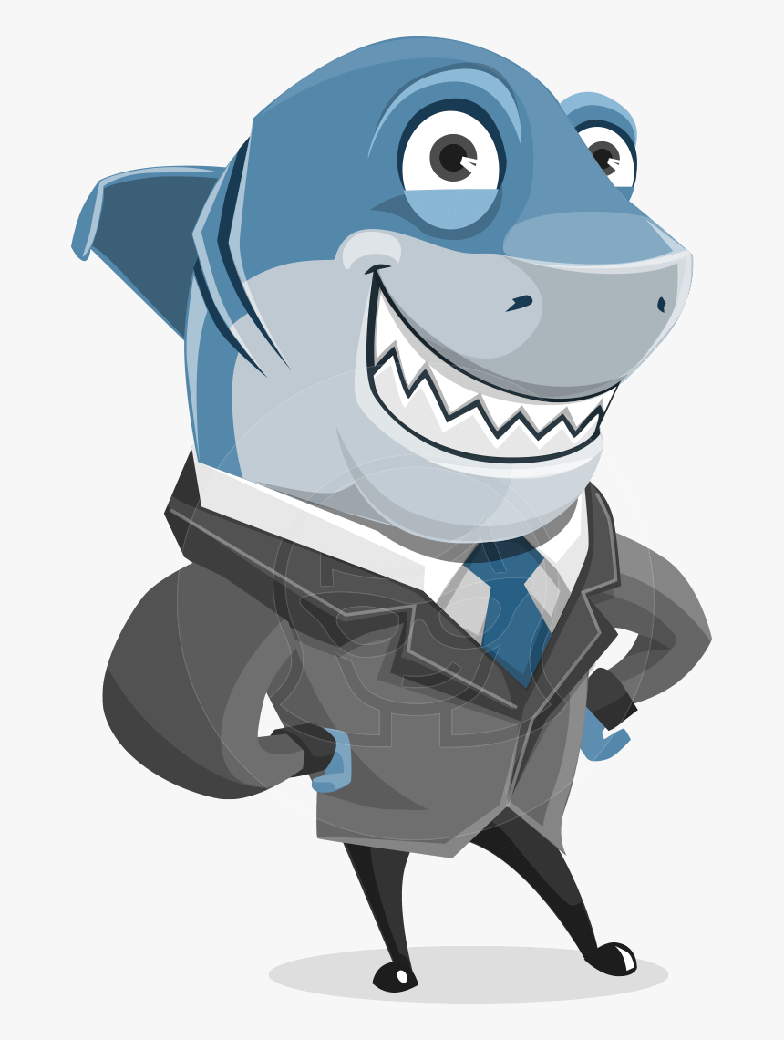 Transparent Straight Razor Vector Png - Shark Character, Png Download ...