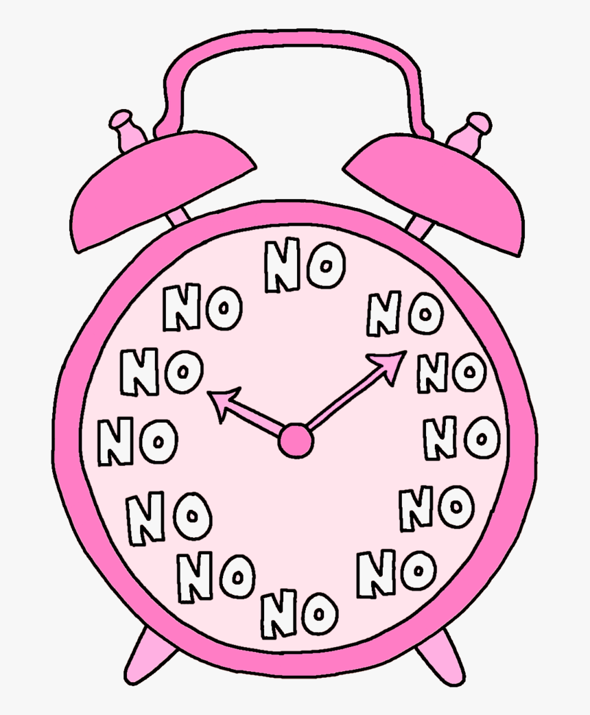 No, Clock, And Pink Image - Clock Png, Transparent Png , Transparent ...