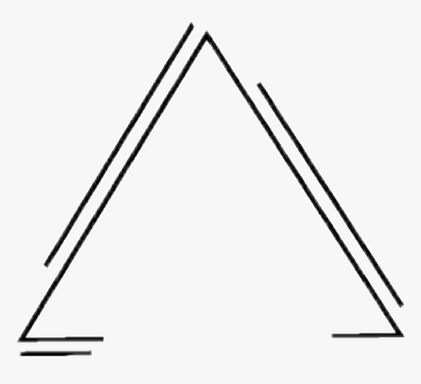 Triangle Sticker Credit Idk - Black And White Aesthetic Png ...