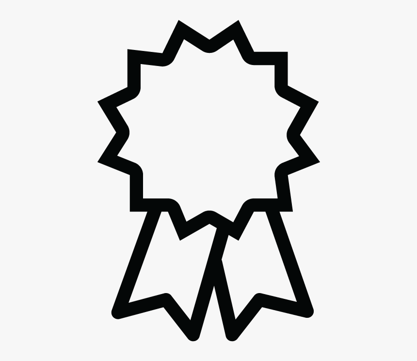 Icon Of An Award Ribbon - Icon Two Colours, HD Png Download ...