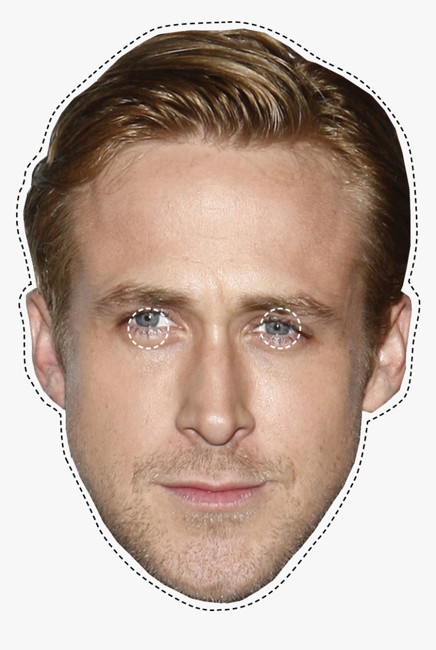 Ryan Gosling Celebrity Mask - Ryan Gosling Transparent Background, HD ...