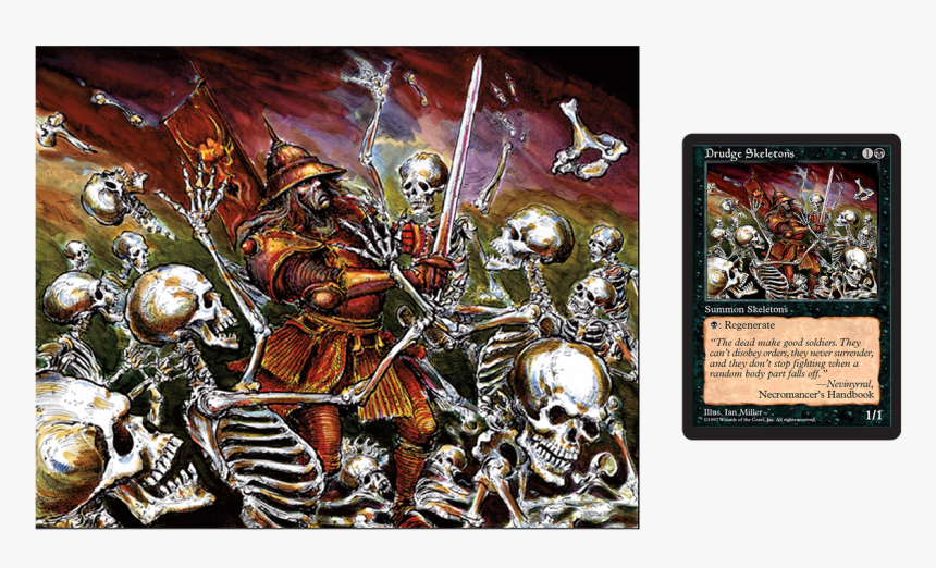 Transparent Magic The Gathering Png - Mtg Drudge Skeletons, Png ...