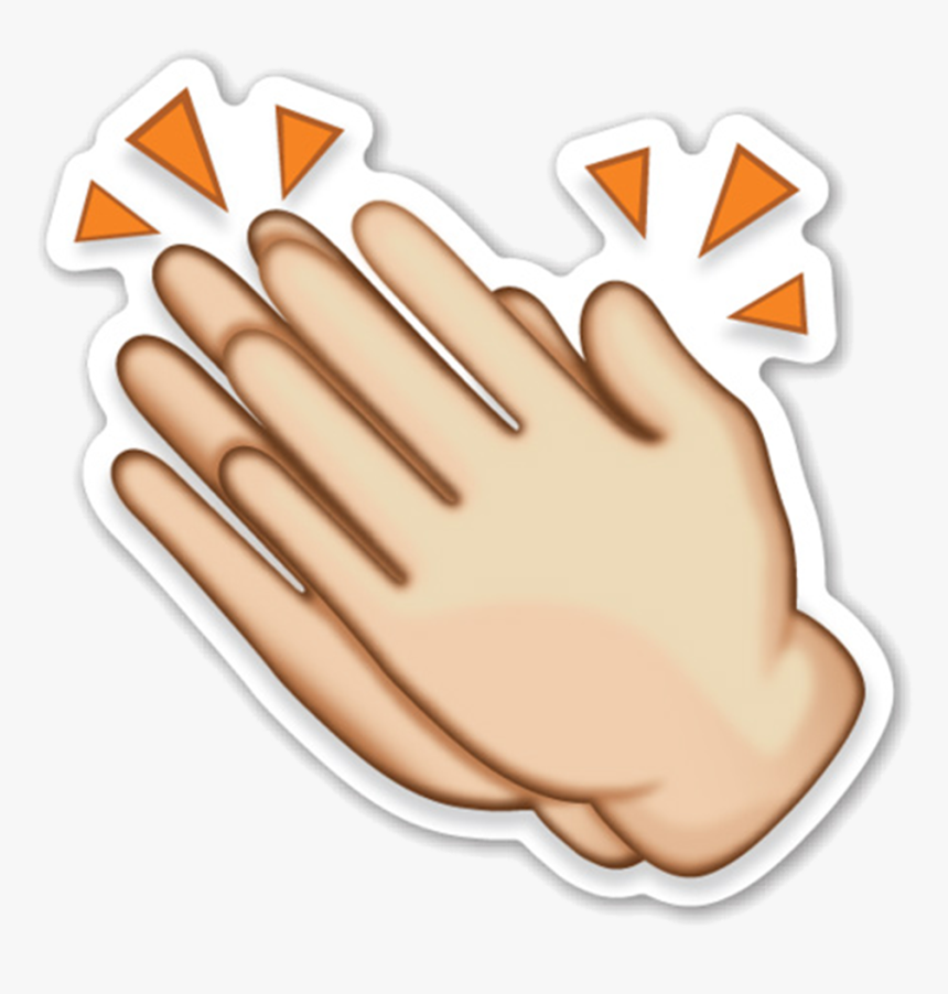 Clapping Hand Applause Clip Art - Emoji Aplausos Png, Transparent Png ...