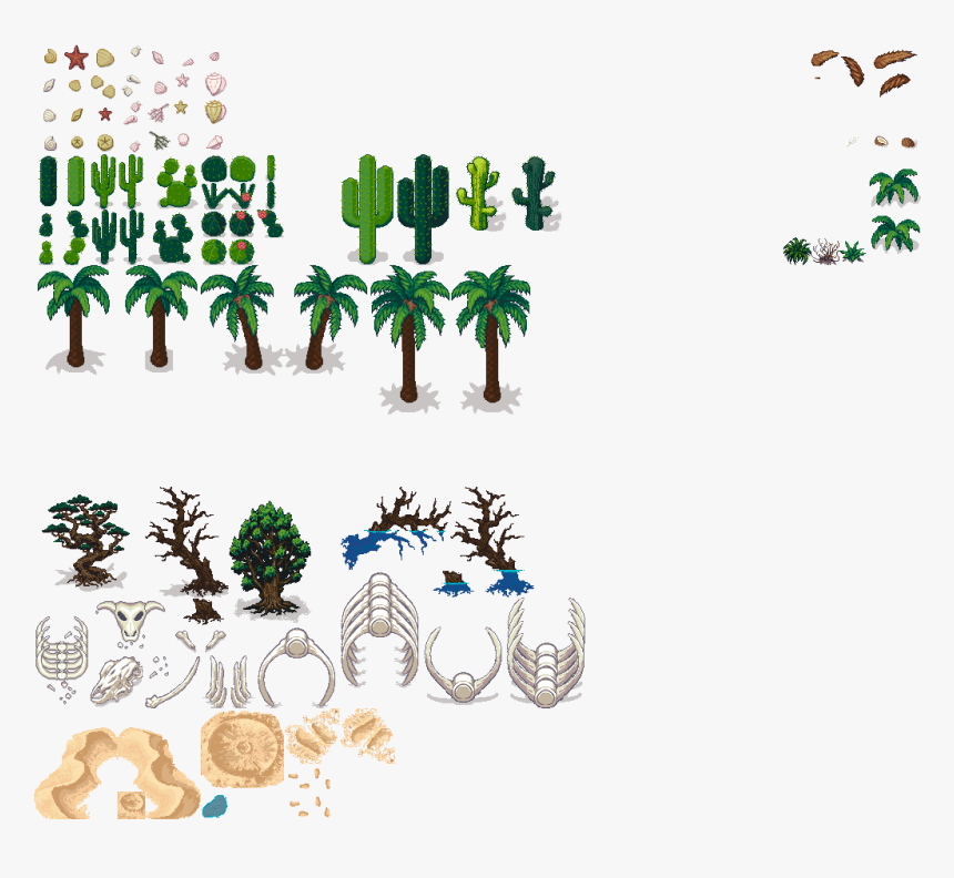 Preview - Desert Trees Sprites, HD Png Download , Transparent Png Image ...