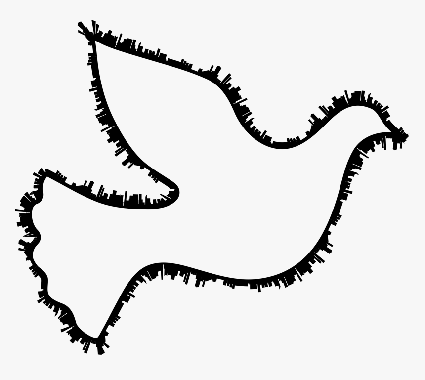 Peace Dove Clipart Color - Dove Easy To Draw, HD Png Download ...