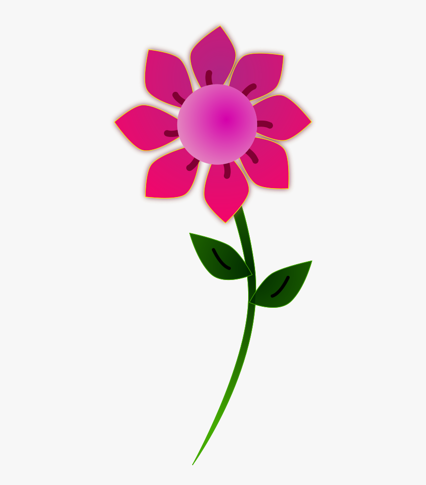 Pink Sun Flower Vector File Vector File - Flower Clipart Png ...