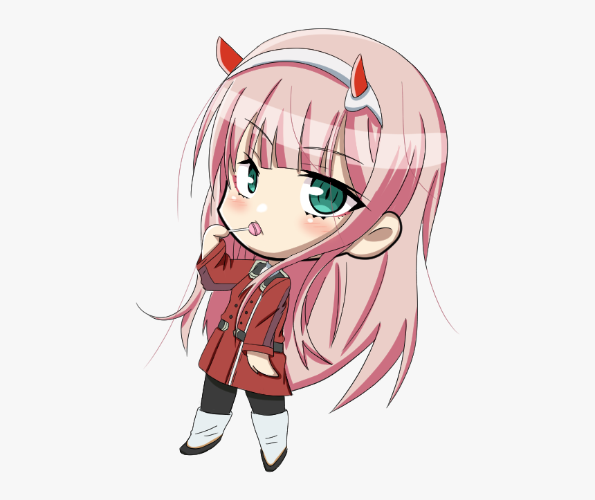 Darling In The Franxx 002 Chibi, HD Png Download , Transparent Png ...