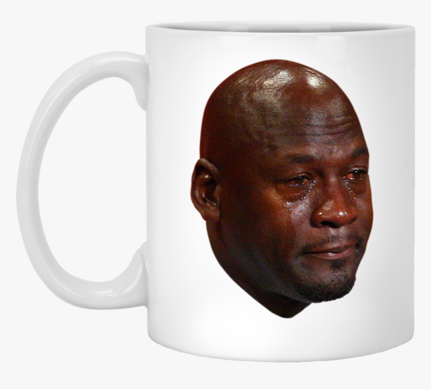 Crying Jordan 11 Oz - Michael Jordan Crying Emoji, HD Png Download ...