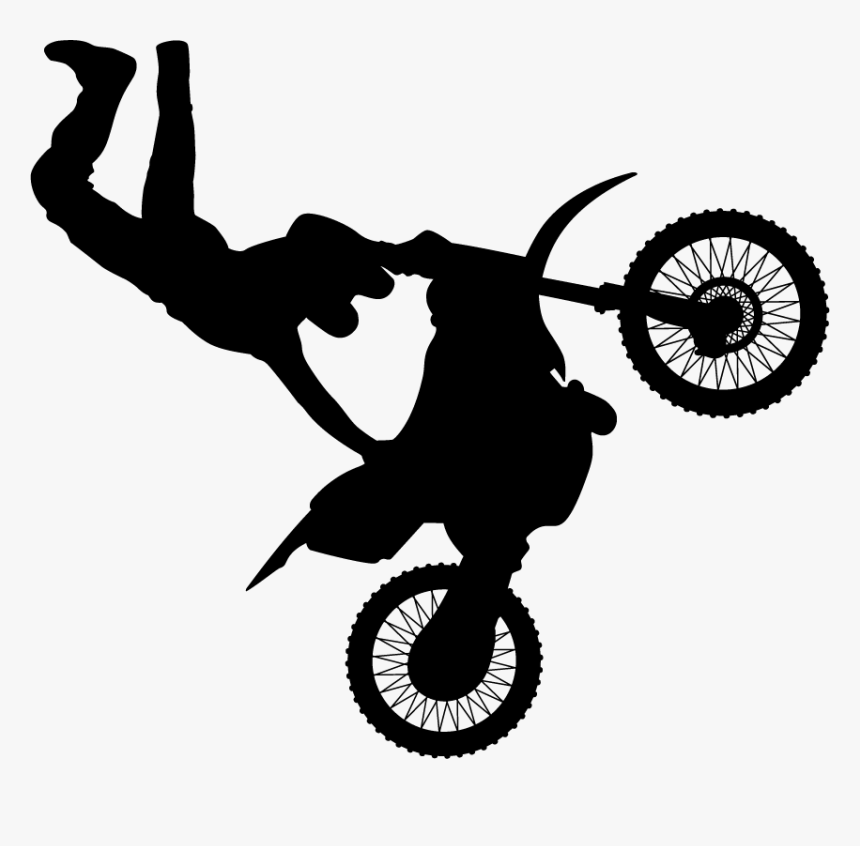 Motocross Motorcycle T-shirt Dirt Bike Sticker - Motocross Silhueta Png ...
