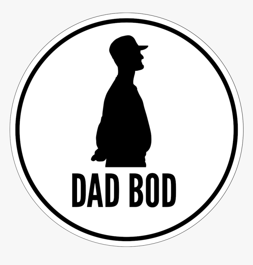 Dad Bod Knob Sticker - Silhouette, HD Png Download , Transparent Png ...