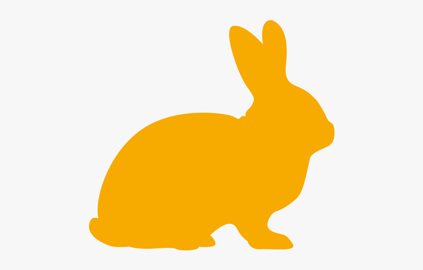 Yellow Rabbit Silhouette, HD Png Download , Transparent Png Image - PNGitem