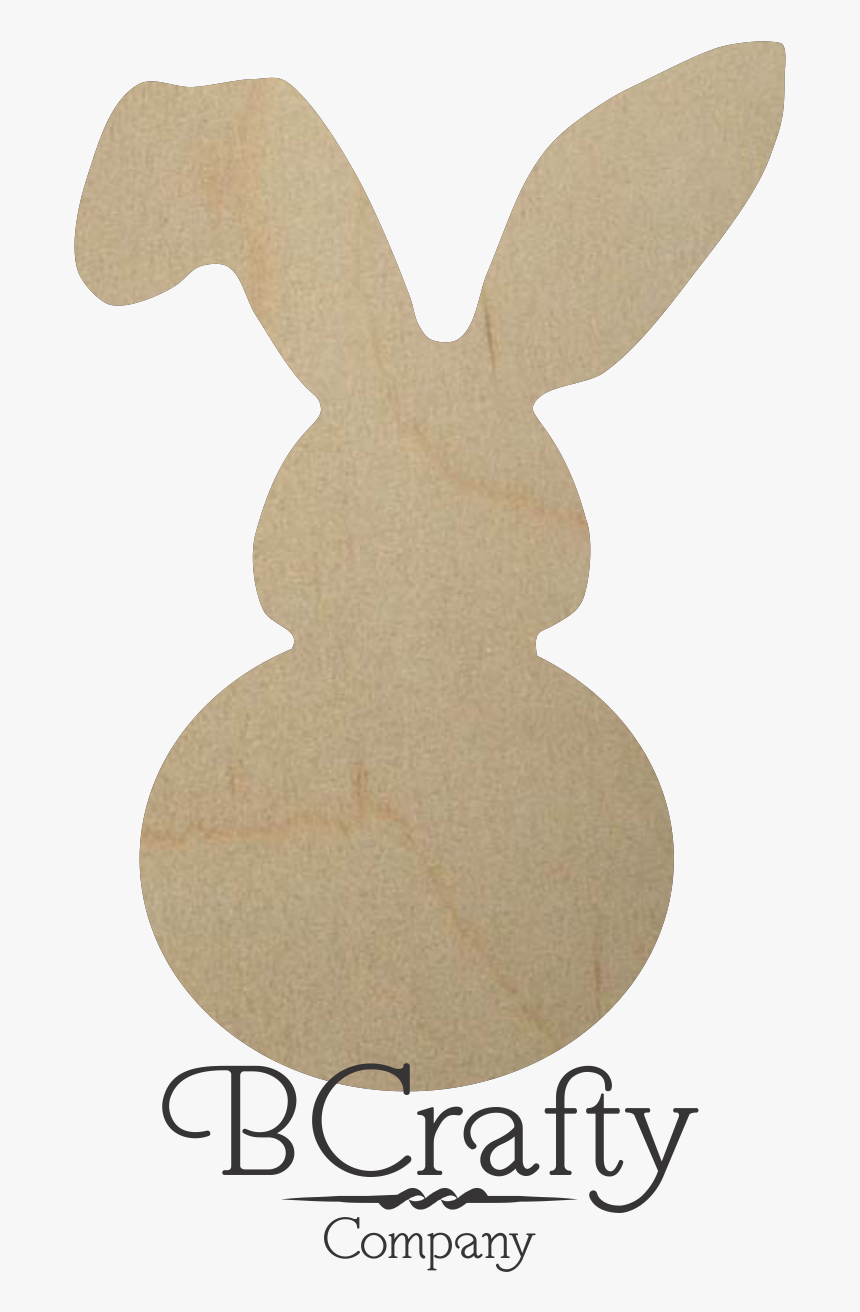 Unfinished Wooden Bunny Cutout - Wood Bunny Cut Out, HD Png Download ...