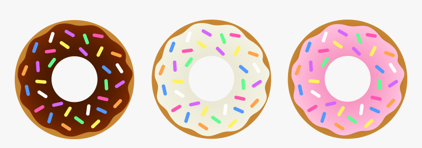 Doughnut Clipart Breakfast - Transparent Background Donut Png, Png ...