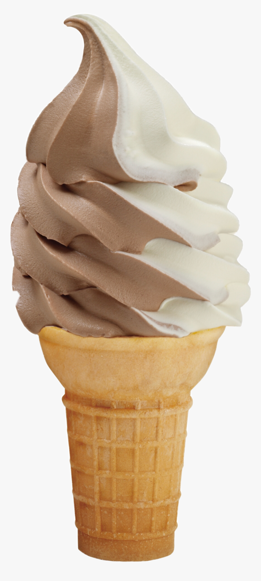Chocolate Ice Cream Cone Swirl