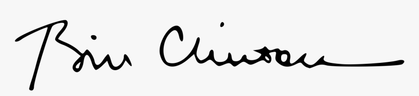 William Clinton President Signature, HD Png Download , Transparent Png ...