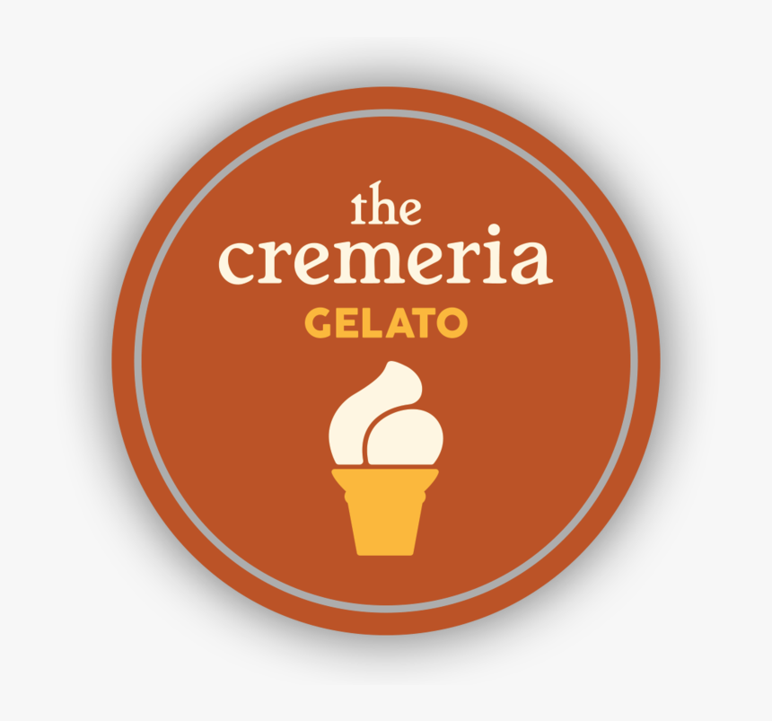 The Cremeria Circle Logo Gelato 02 - Black Chip Poker, HD Png Download ...