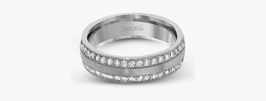 14k White Gold Men S Ring - Men's Diamond Wedding Rings Png ...