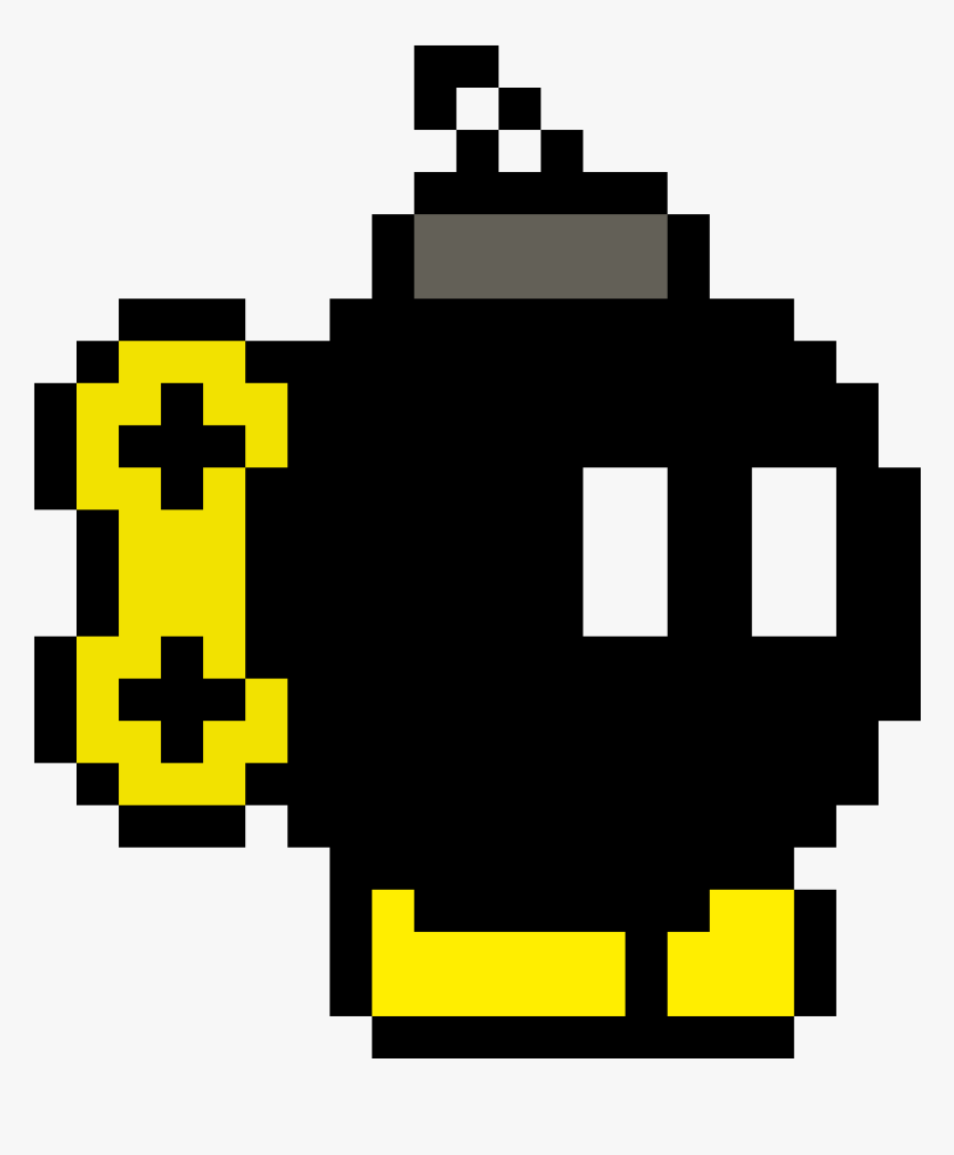 Clip Art Mario Maker - 8 Bit Bob Omb, HD Png Download , Transparent Png ...