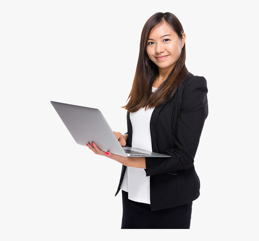 Girl With Laptop Png, Transparent Png , Transparent Png Image - PNGitem