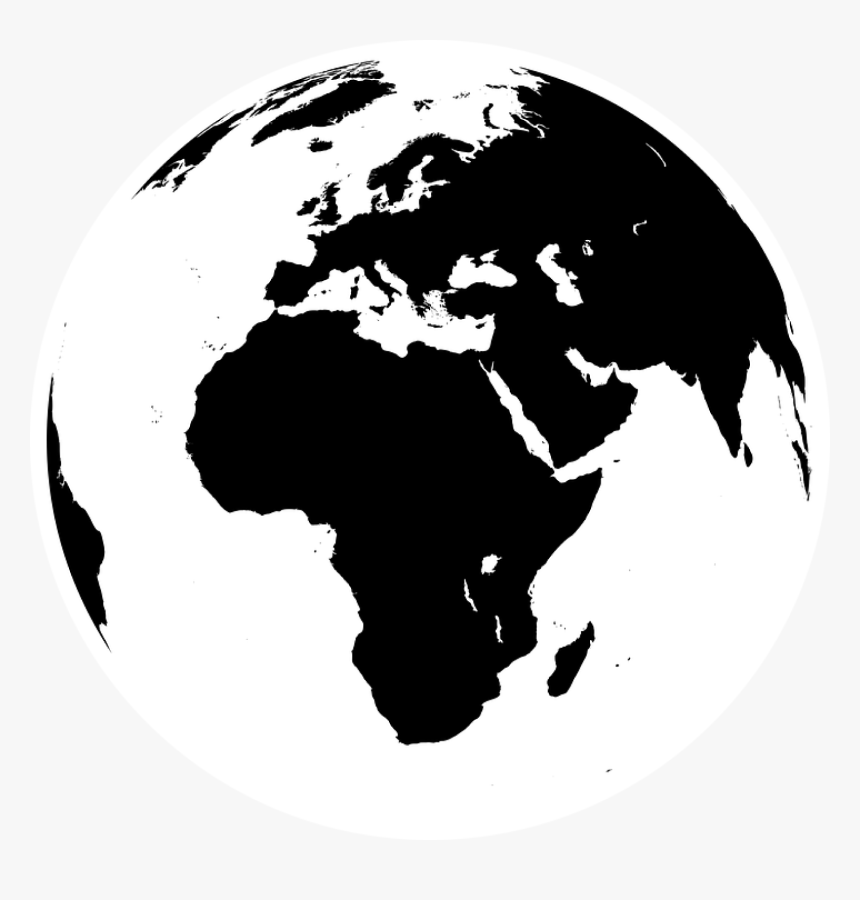 Black And White Globe Png, Transparent Png , Transparent Png Image ...