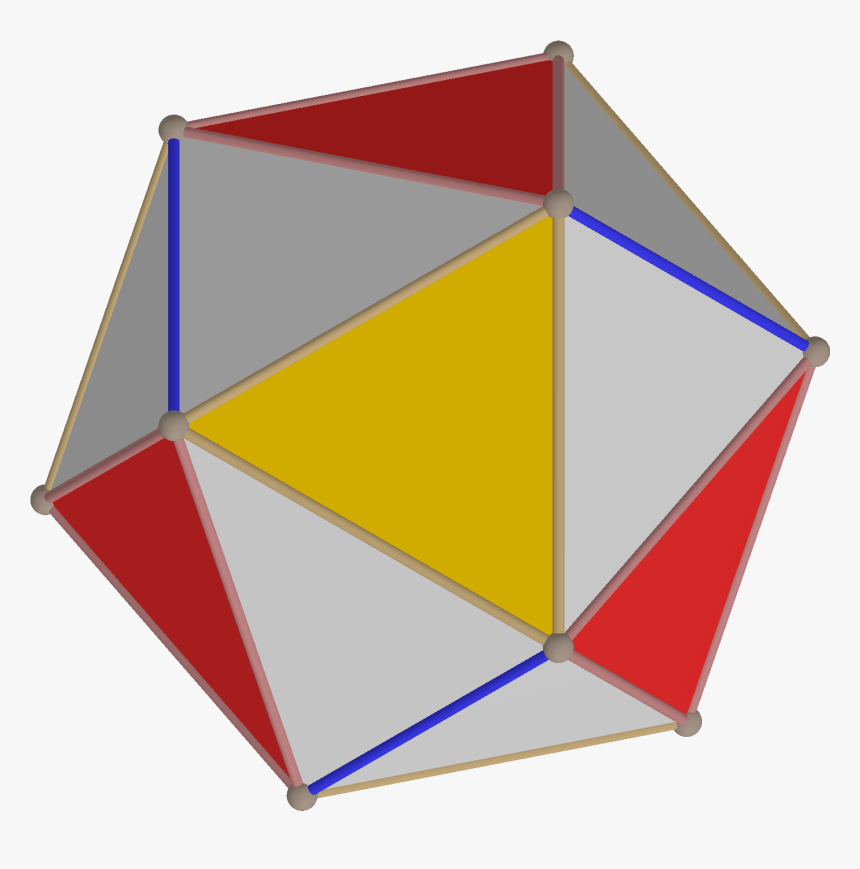 Polyhedron Great Rhombi 4-4 Subsolid Snub Right From - Triangle, HD Png ...