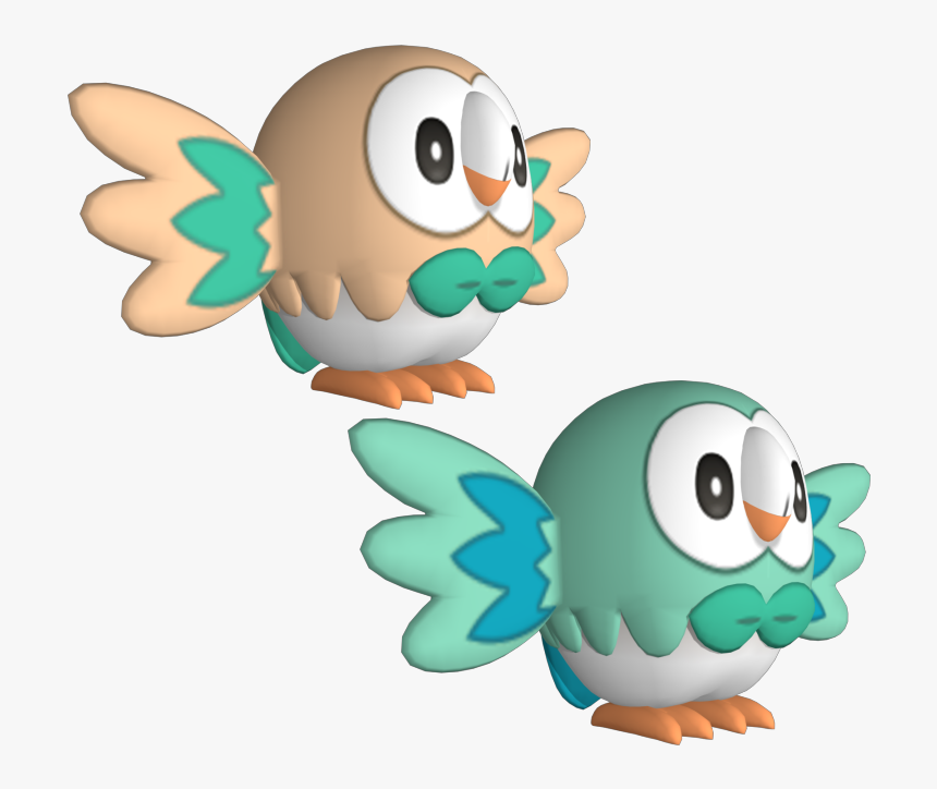 Download Zip Archive - Rowlet Model Sheet, HD Png Download ...