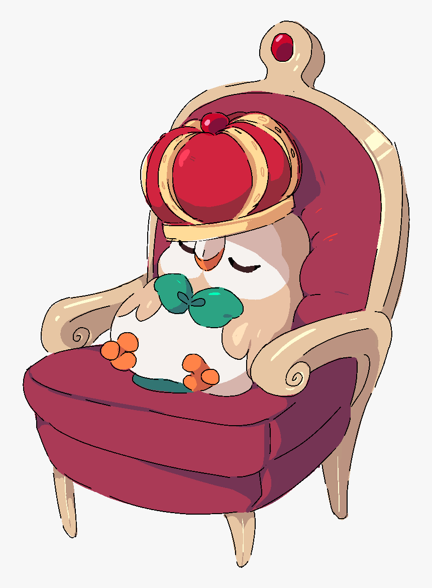 Rowlet In A Chair, HD Png Download , Transparent Png Image - PNGitem