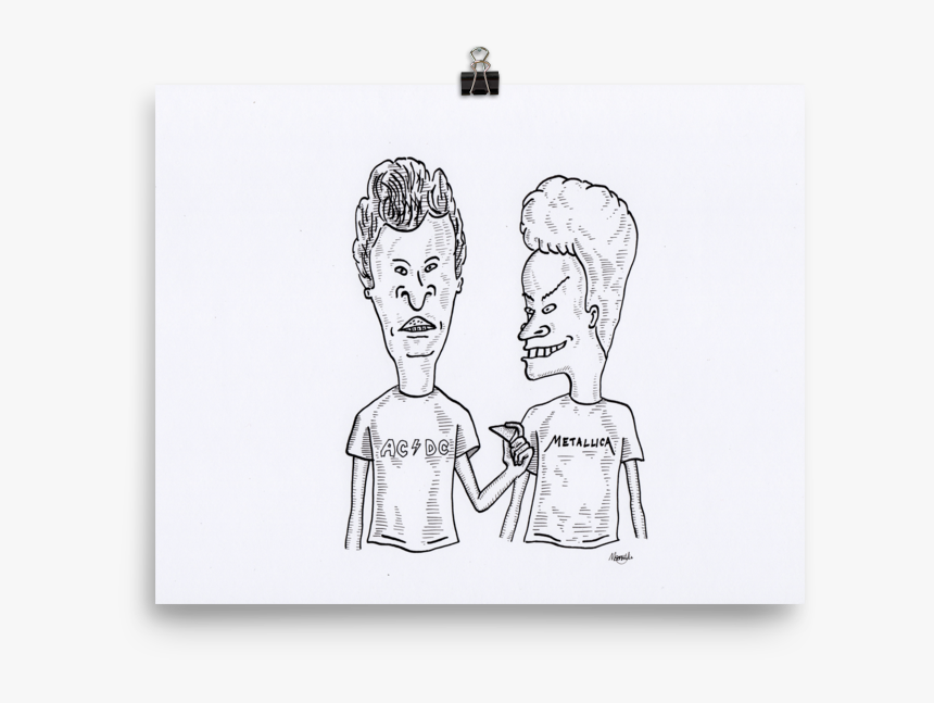 Beavis And Butt-head Art Print - Sketch, HD Png Download , Transparent ...
