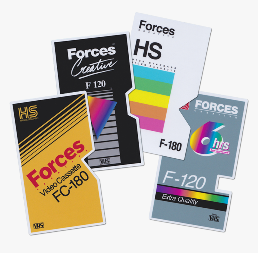 Image Of Vhs Sticker Pack - Graphic Design, HD Png Download ...