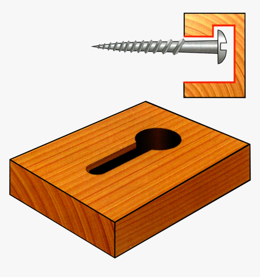 70-104 Key Hole Bit Clipart , Png Download - Plywood, Transparent Png ...