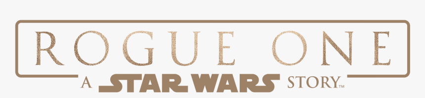 Rogue One Logo Png - Rogue One A Star Wars Story Logo, Transparent Png ...